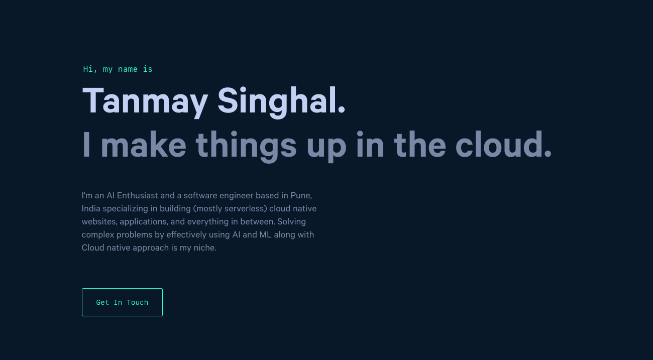 Tanmay Singhal | Software Engineer
